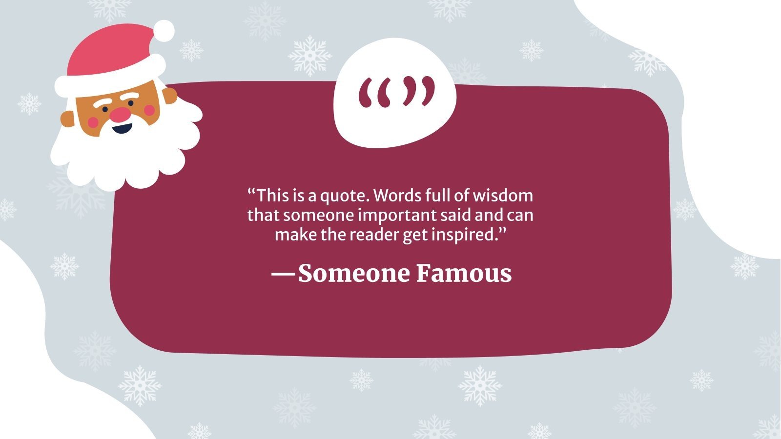 Winter Snowflakes Google Slides Theme and PPT Template