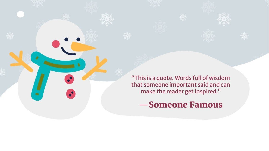 Winter Snowflakes Google Slides Theme and PPT Template