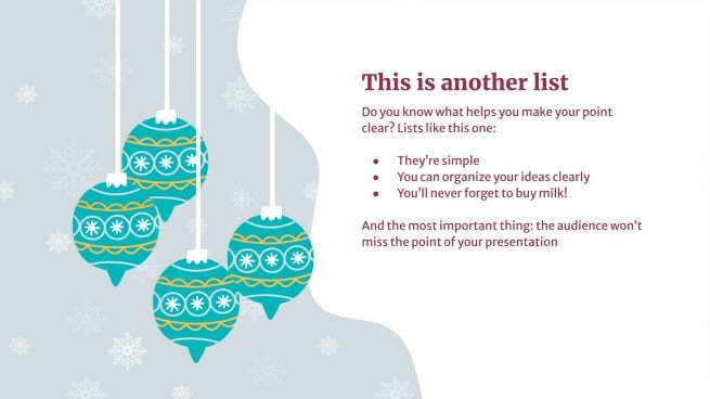 Winter Snowflakes Google Slides Theme and PPT Template