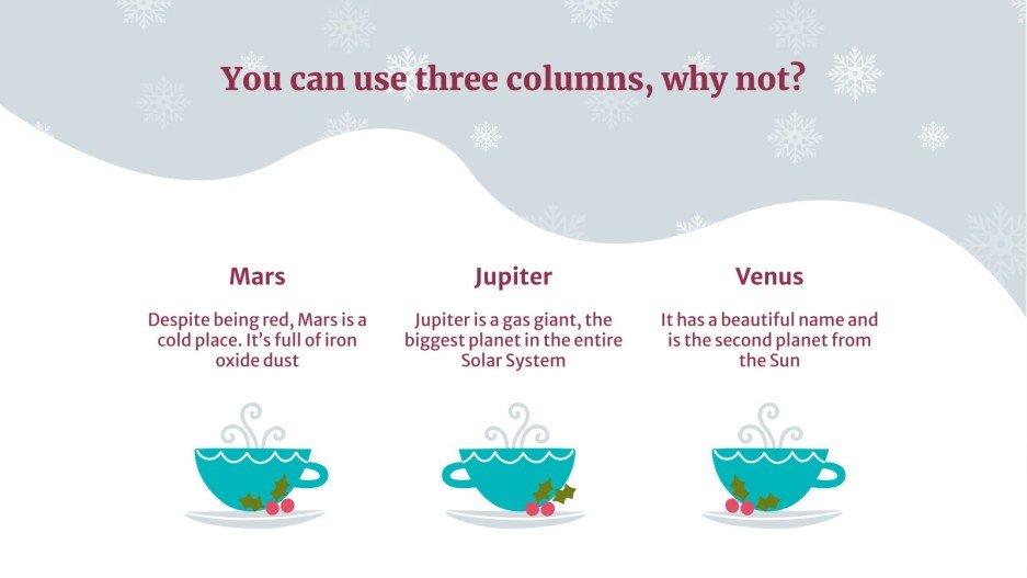 Winter Snowflakes Google Slides Theme and PPT Template