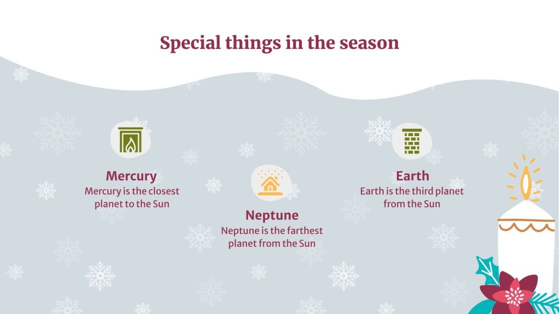 Winter Snowflakes Google Slides Theme and PPT Template