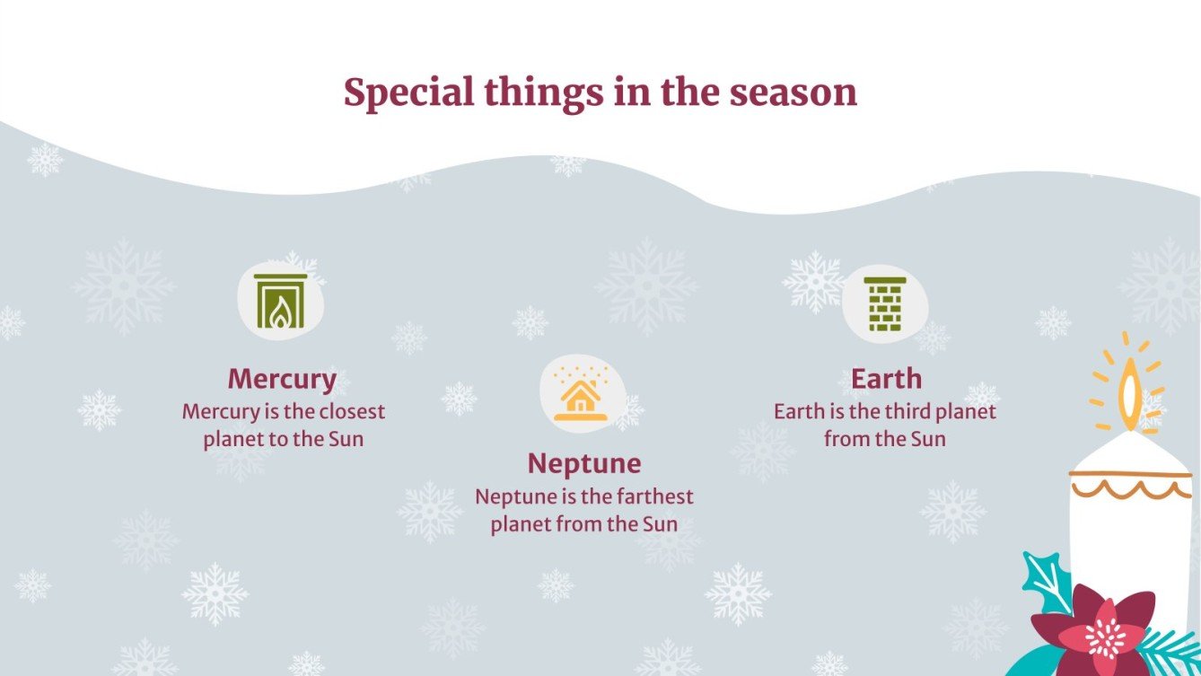 Winter Snowflakes Google Slides Theme and PPT Template