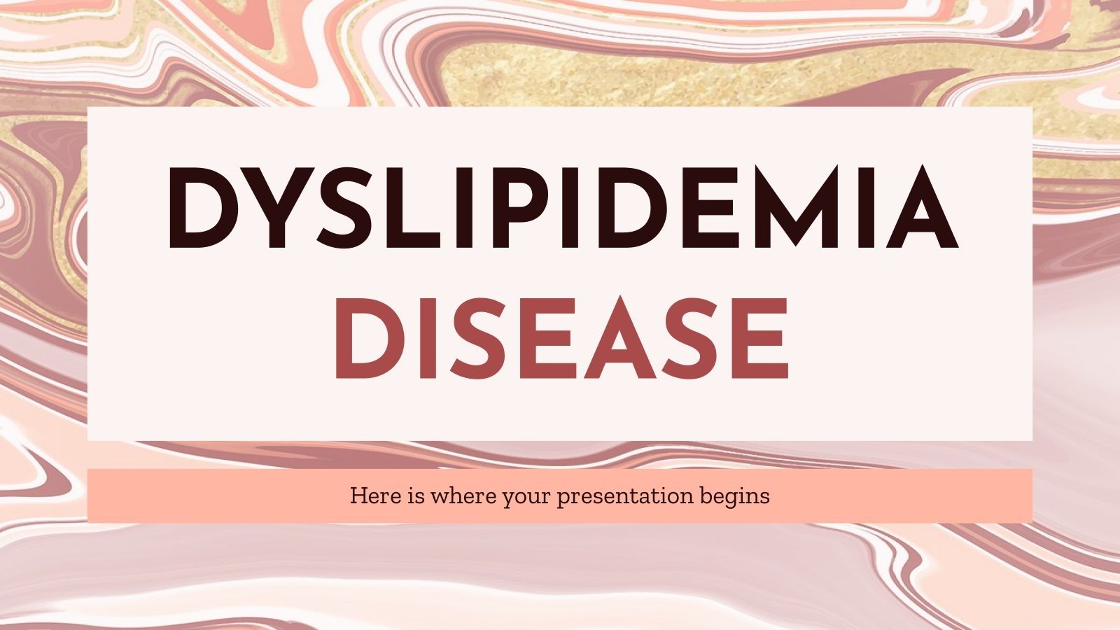 Dyslipidemia Disease | Google Slides & PowerPoint template