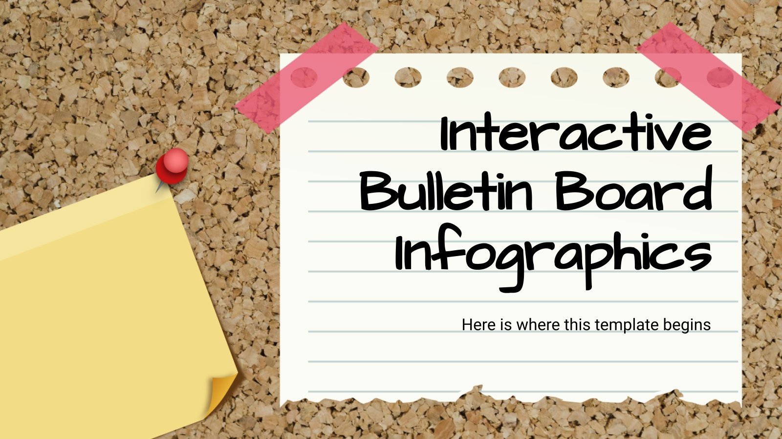 Interactive Bulletin Board Infographics for Google Slides & PPT