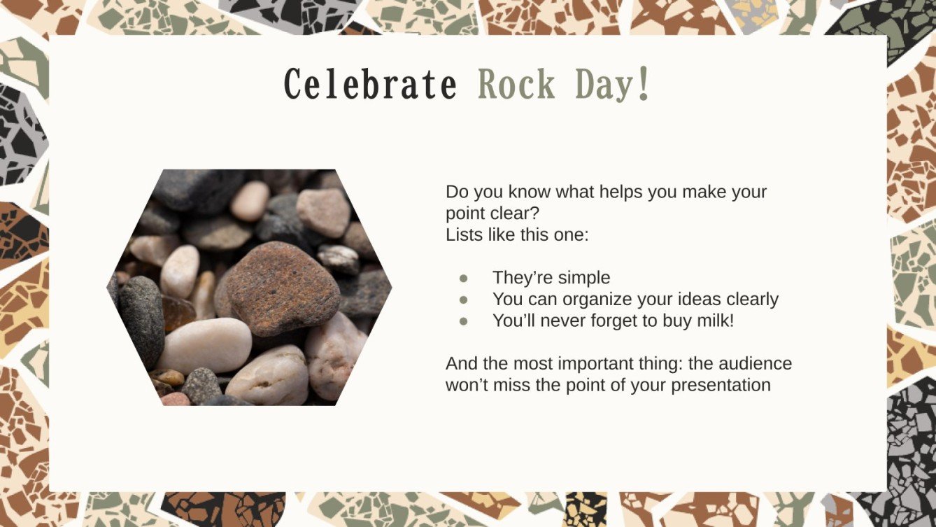 International Rock Day | Google Slides & PowerPoint template