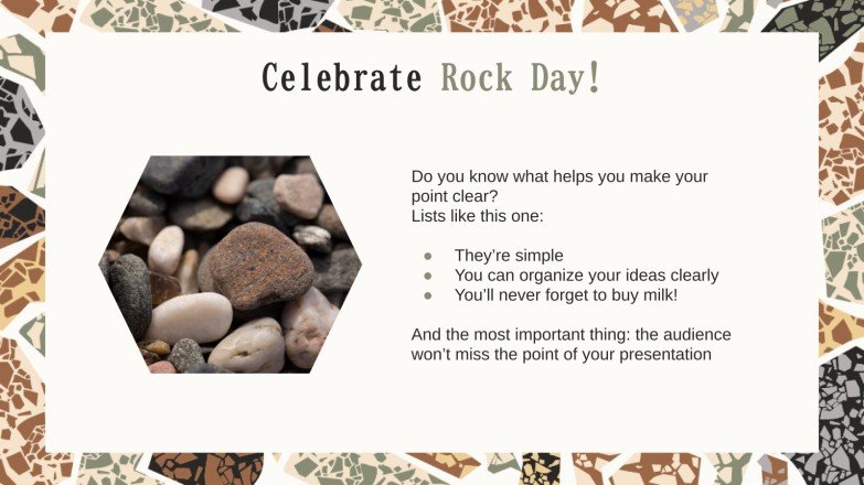 International Rock Day | Google Slides & PowerPoint template