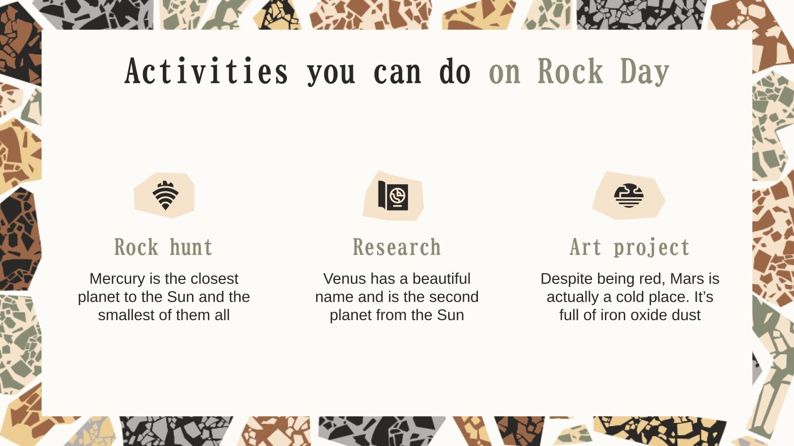 International Rock Day | Google Slides & PowerPoint template