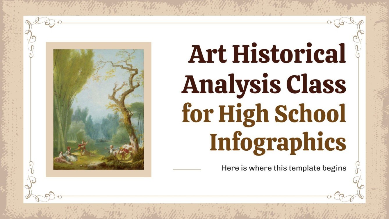 Infográficos para aula de análise da história da arte