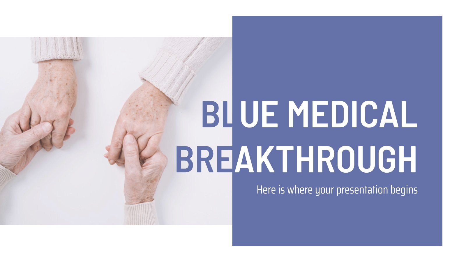 Blue Medical Breakthrough Google Slides and PowerPoint Template