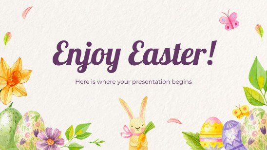 Enjoy Easter! | Google Slides & PPT