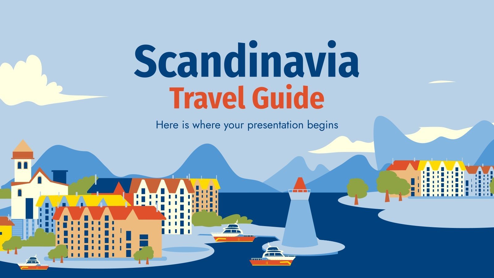 Google Slides & PowerPoint templates for travel guides