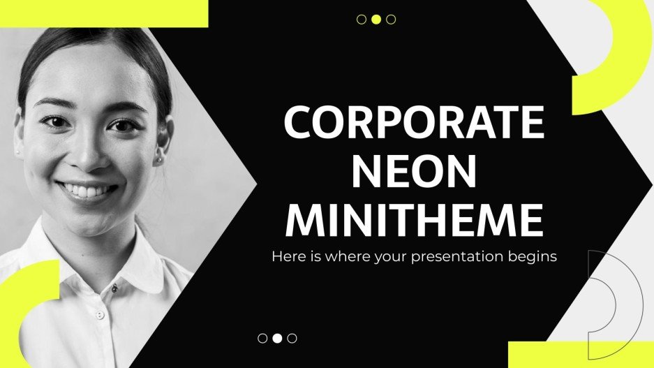 Corporate Neon Minitheme | Google Slides & PPT
