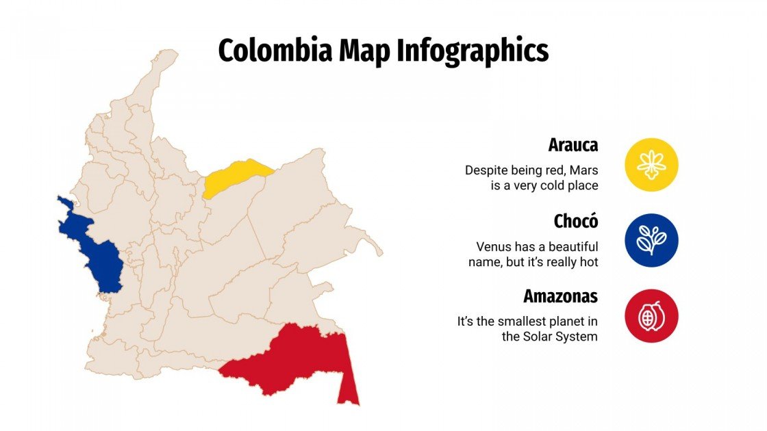 Colombia Map Infographics | Google Slides & PowerPoint theme