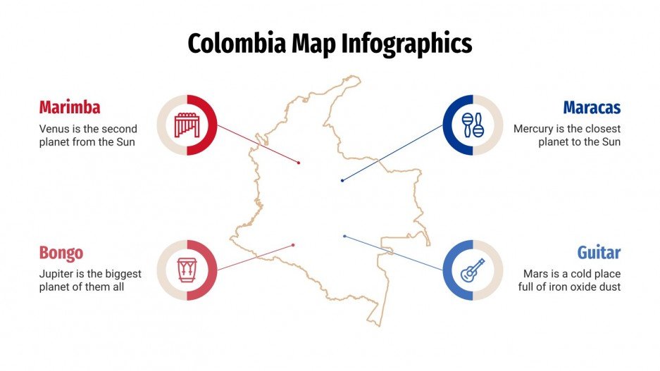 Colombia Map Infographics | Google Slides & PowerPoint theme