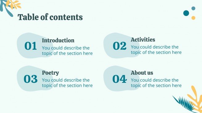 Great Poetry Reading Day | Google Slides & PowerPoint theme