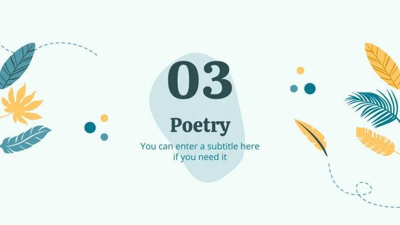 Great Poetry Reading Day | Google Slides & PowerPoint theme
