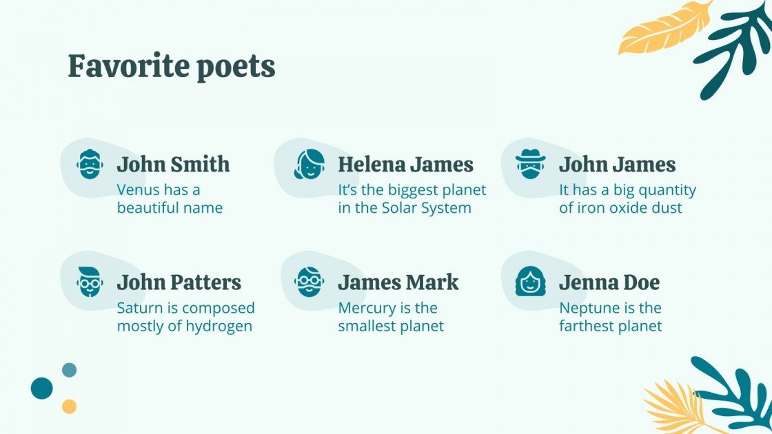 Great Poetry Reading Day | Google Slides & PowerPoint theme