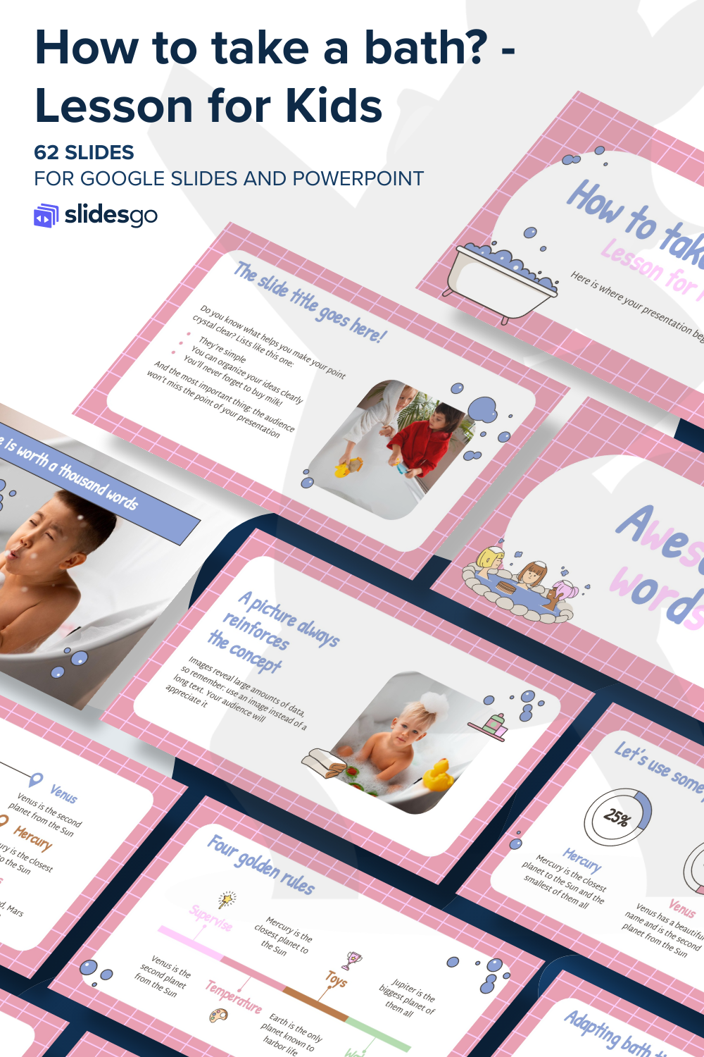 How to take a bath? - Lesson for Kids | Google Slides & PPT
