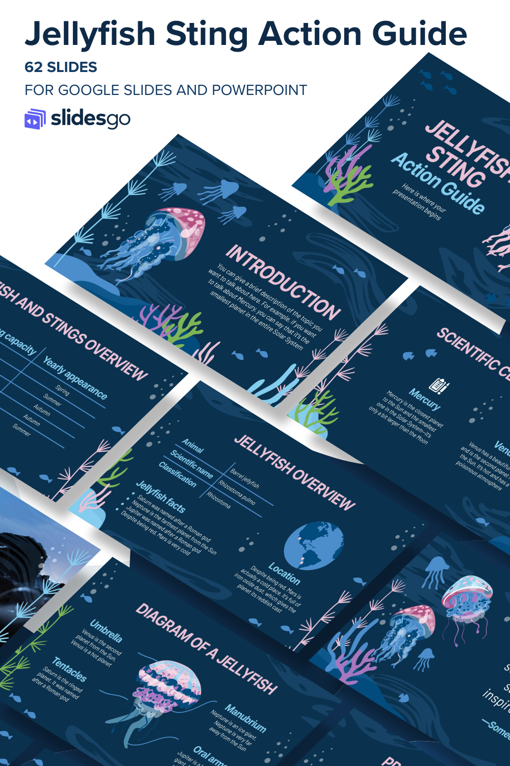 Jellyfish Sting Action Guide | Google Slides & PowerPoint