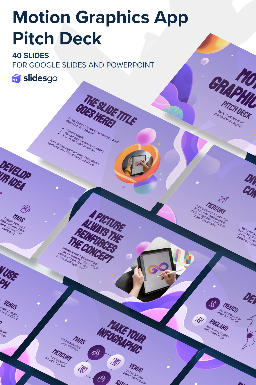 Motion Graphics App Pitch Deck | PowerPoint