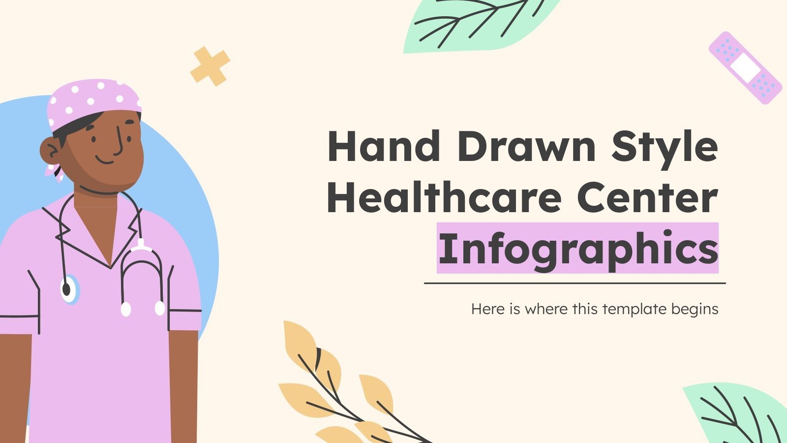 Hand Drawn Style Healthcare Center Infographics