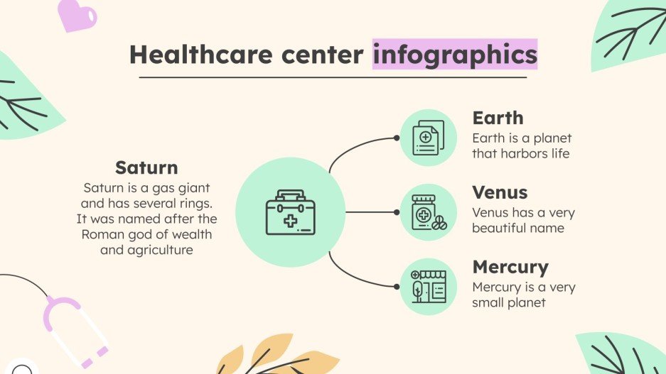 Hand Drawn Style Healthcare Center Infographics