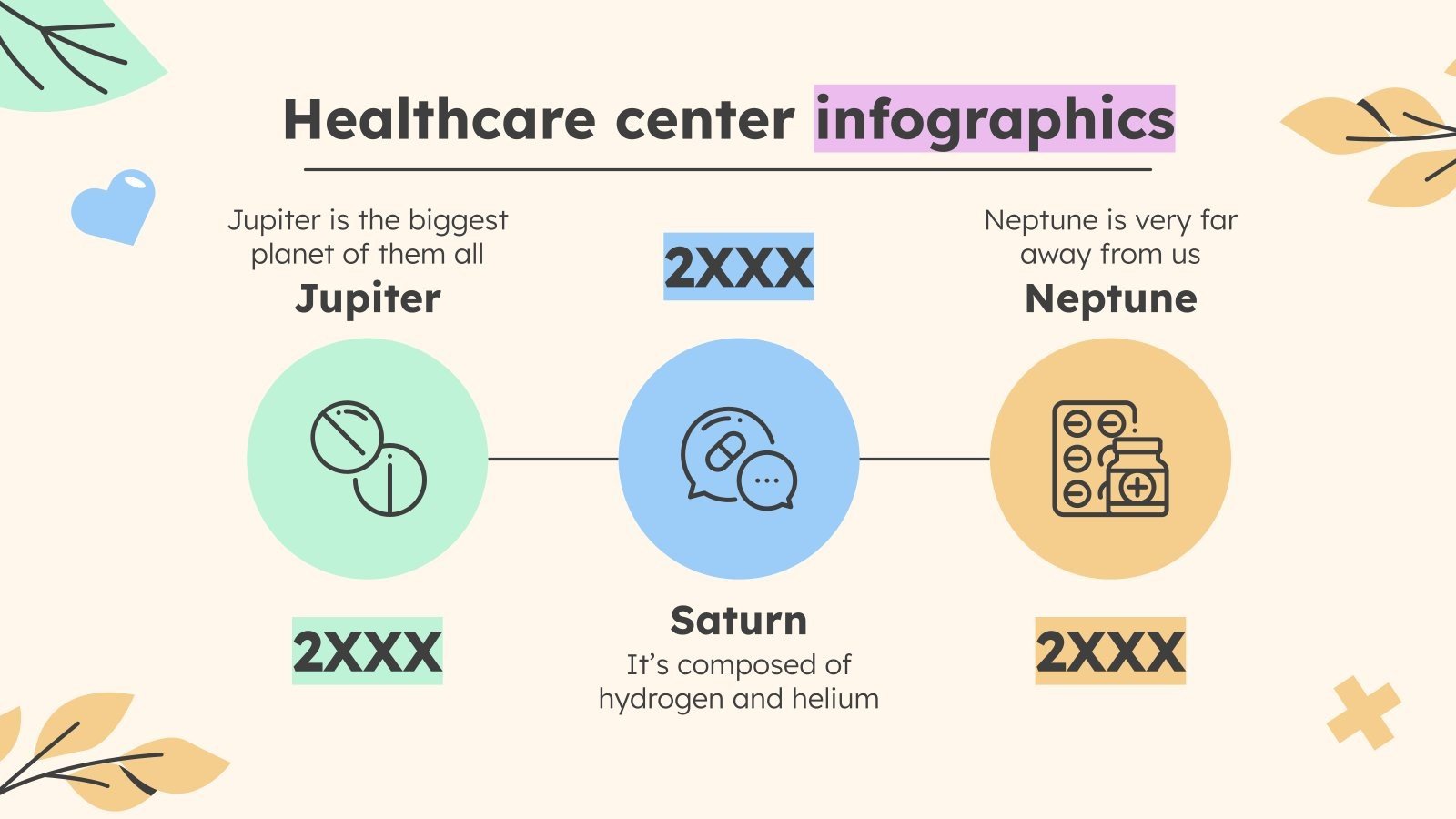 Hand Drawn Style Healthcare Center Infographics