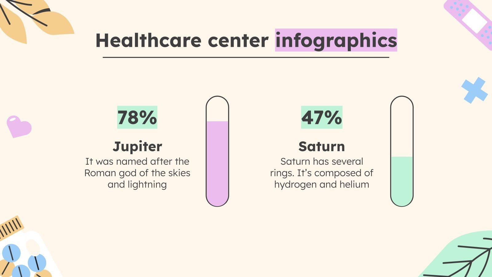 Hand Drawn Style Healthcare Center Infographics