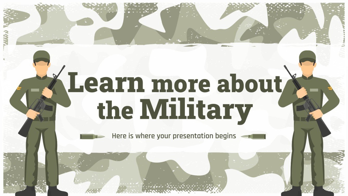 Plantillas gratis de Google Slides y PPT sobre el Ejército