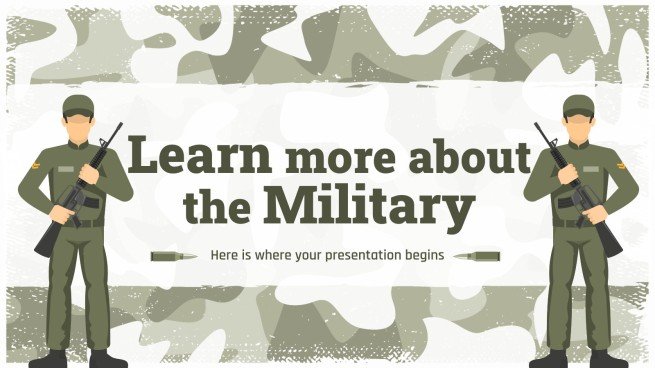 Free Google Slides & PowerPoint Templates on the Military