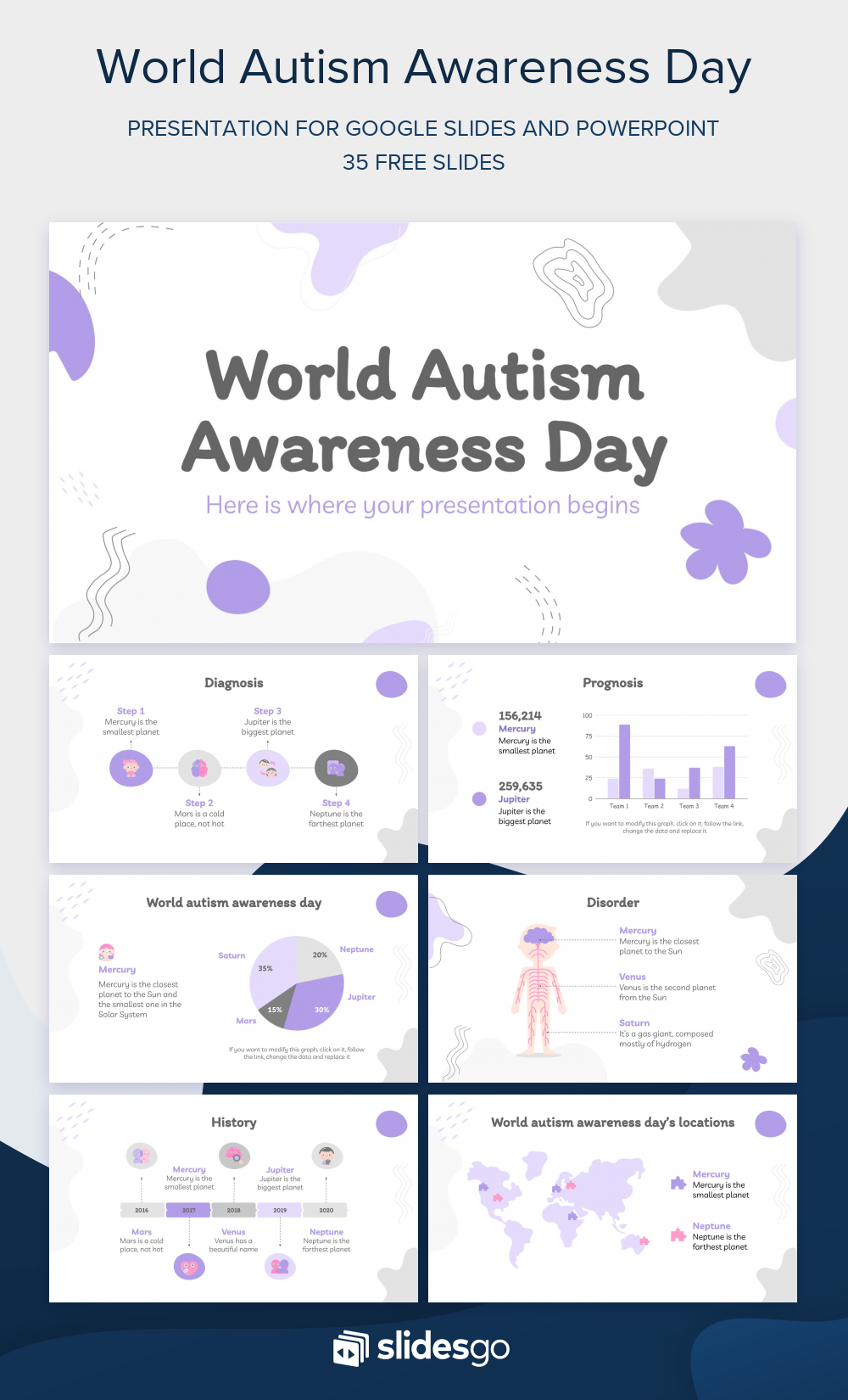 World Autism Awareness Day | Google Slides & PPT template