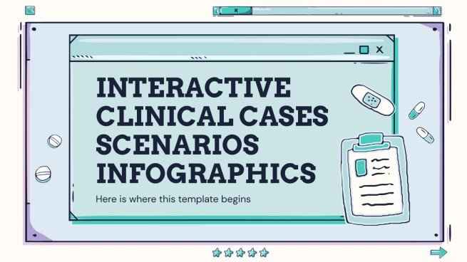 Infográficos para cenários de casos clínicos interativos