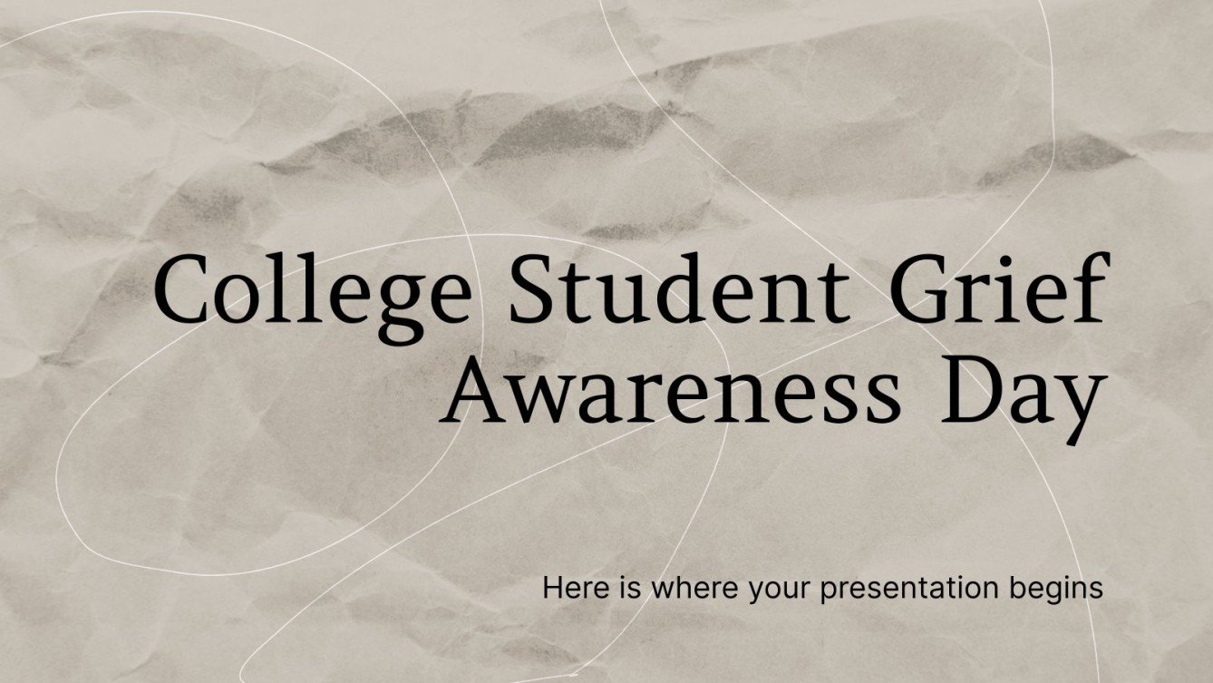 College Student Grief Awareness Day | Google Slides & PPT