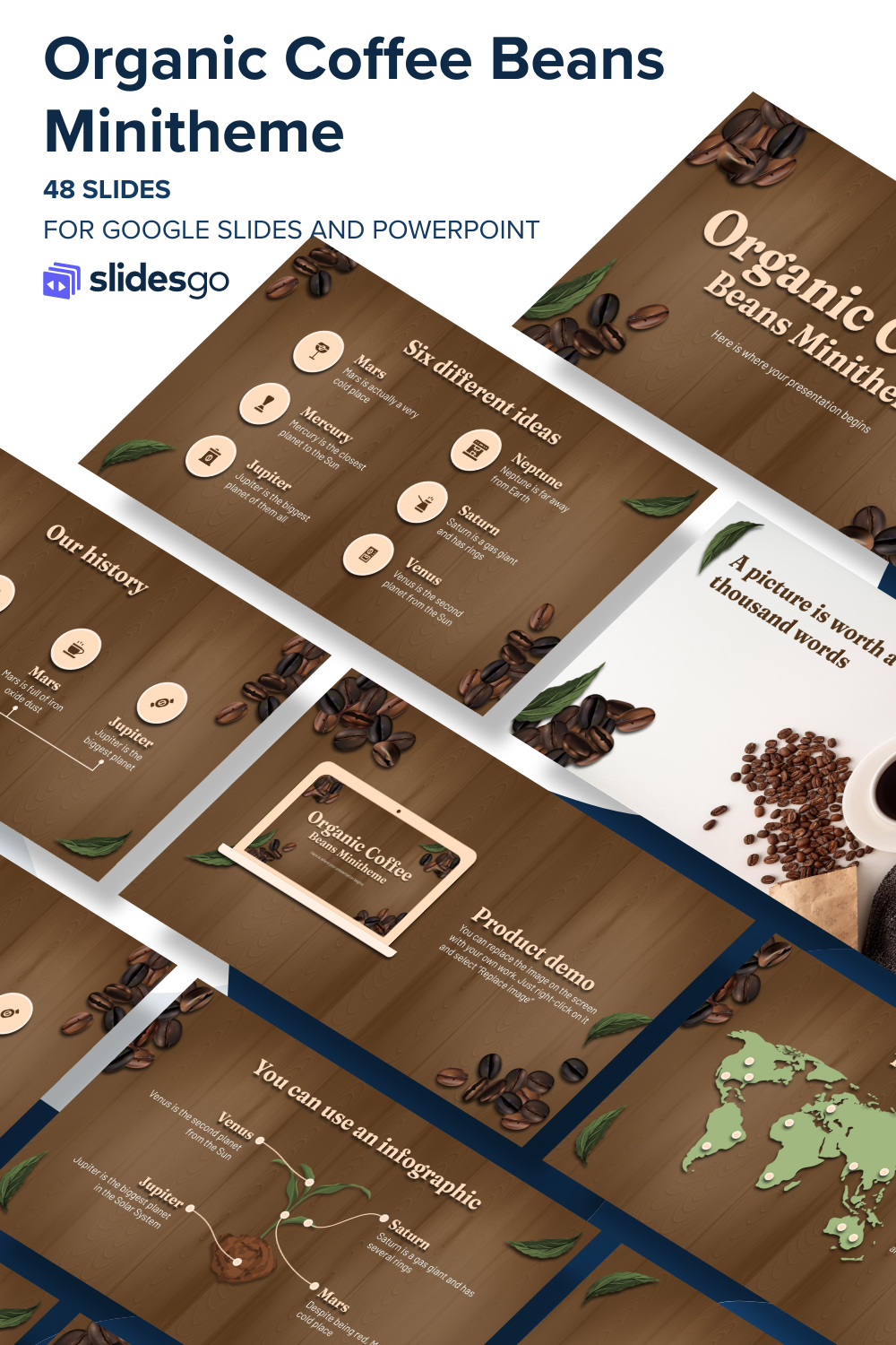 Organic Coffee Beans Minitheme | Google Slides & PPT