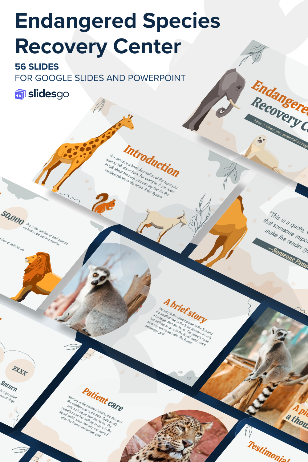 Endangered Species Recovery Center | Google Slides and PPT