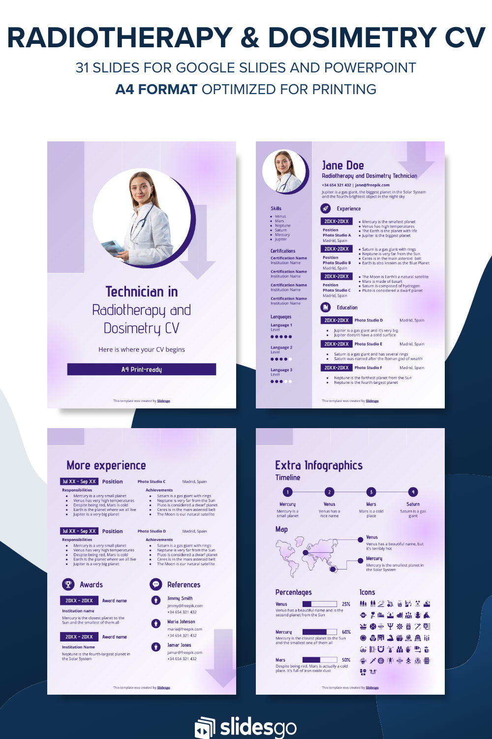Technician in Radiotherapy and Dosimetry CV | Google Slides