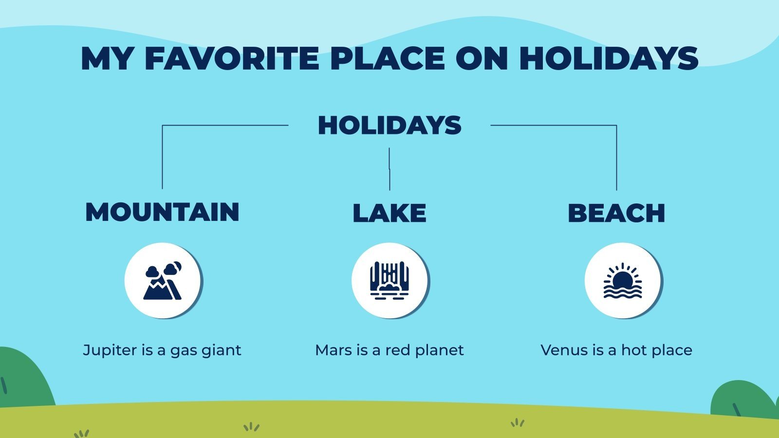 My Favorite Place on Holidays Infographics