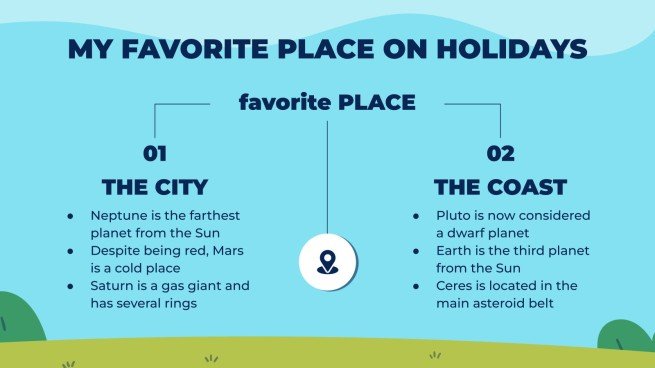 My Favorite Place on Holidays Infographics