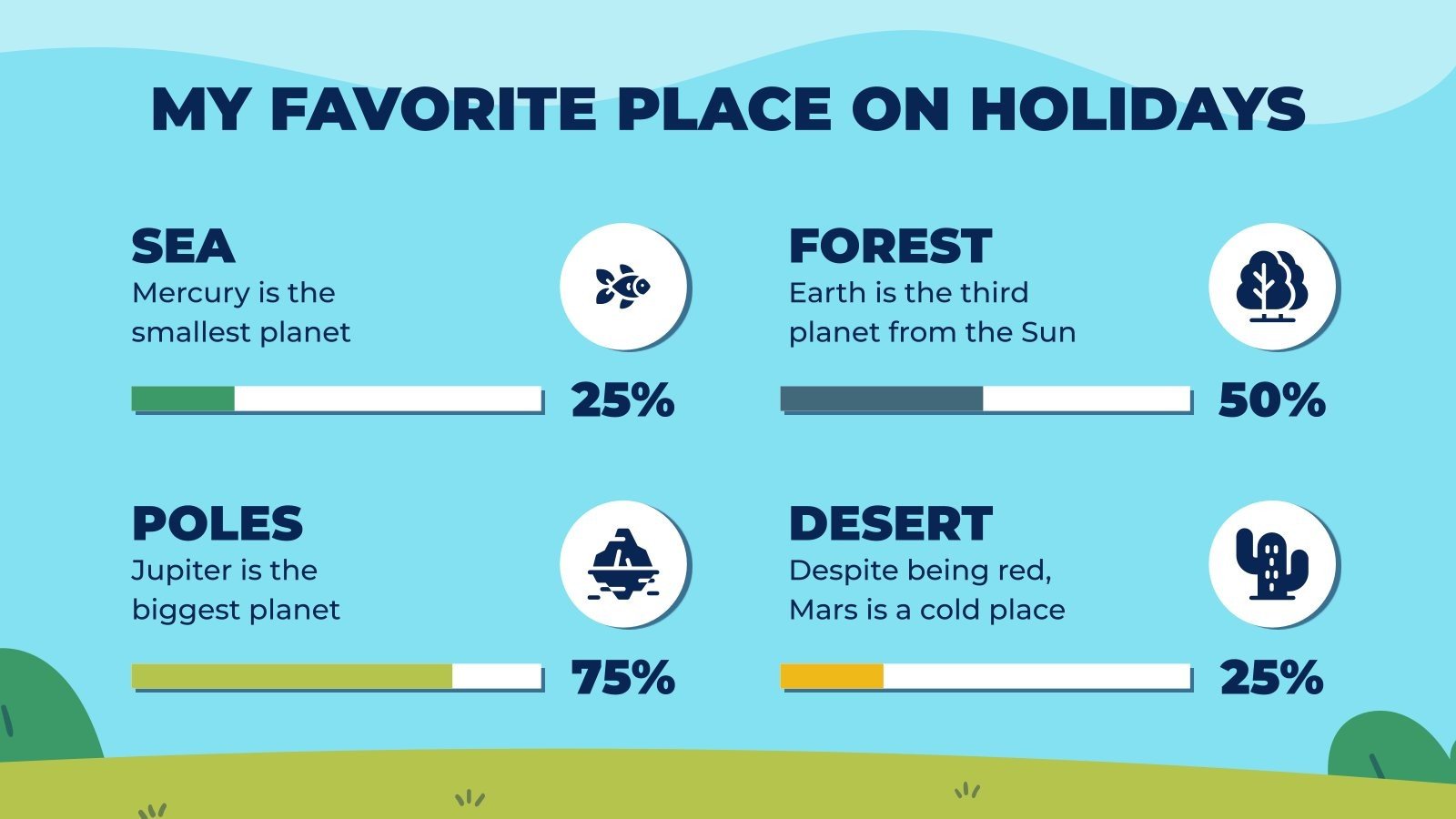 My Favorite Place on Holidays Infographics