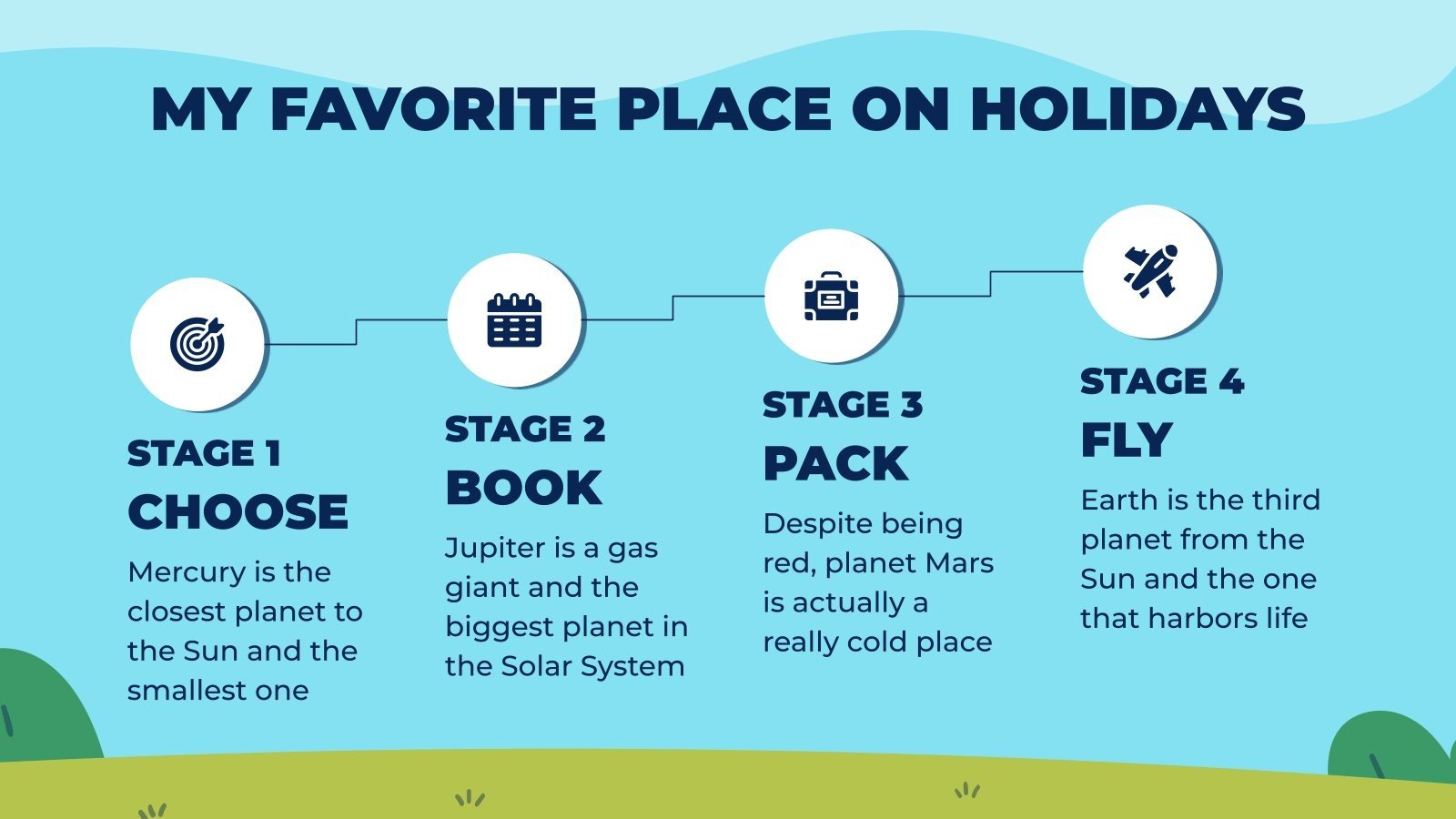 My Favorite Place on Holidays Infographics