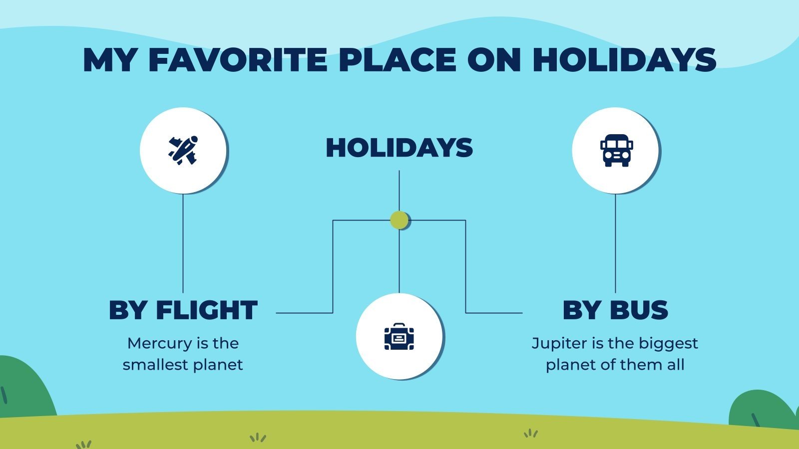My Favorite Place on Holidays Infographics