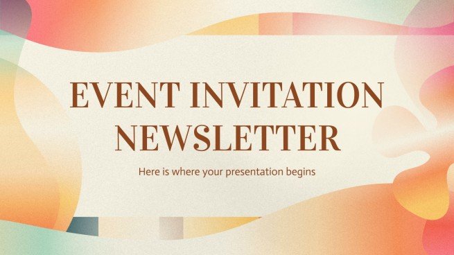 Event Invitation Newsletter | Google Slides & PowerPoint