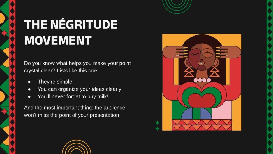 Négritude Movement | Google Slides & PowerPoint template