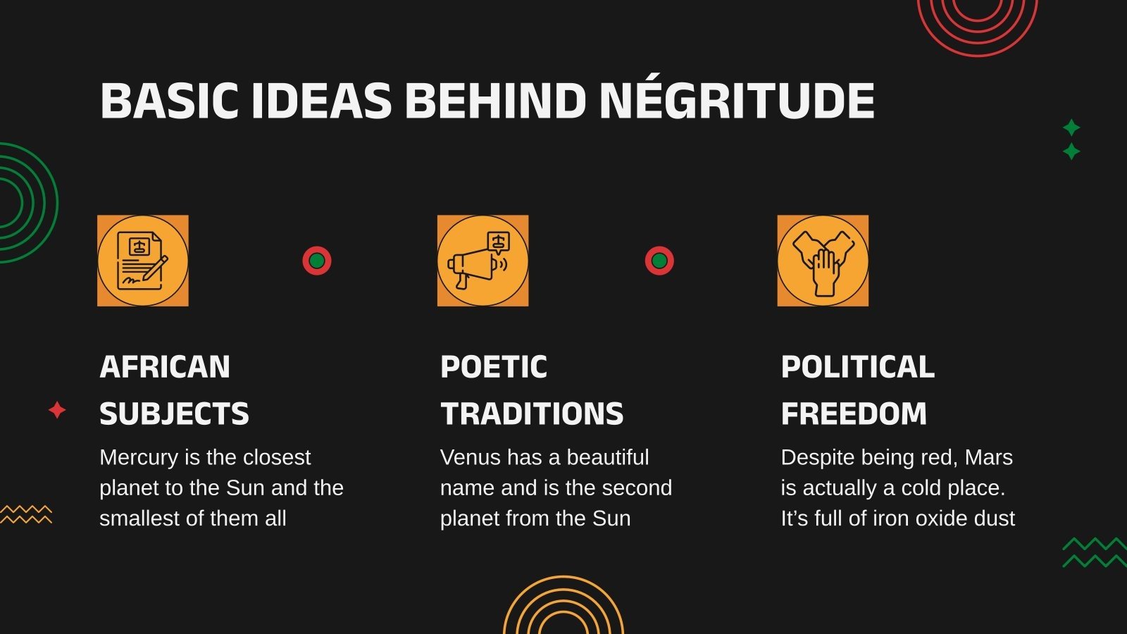 Négritude Movement | Google Slides & PowerPoint template