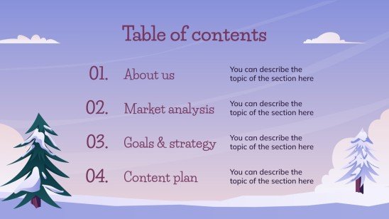 Winter Wonderland Theme MK Plan | Google Slides & PPT