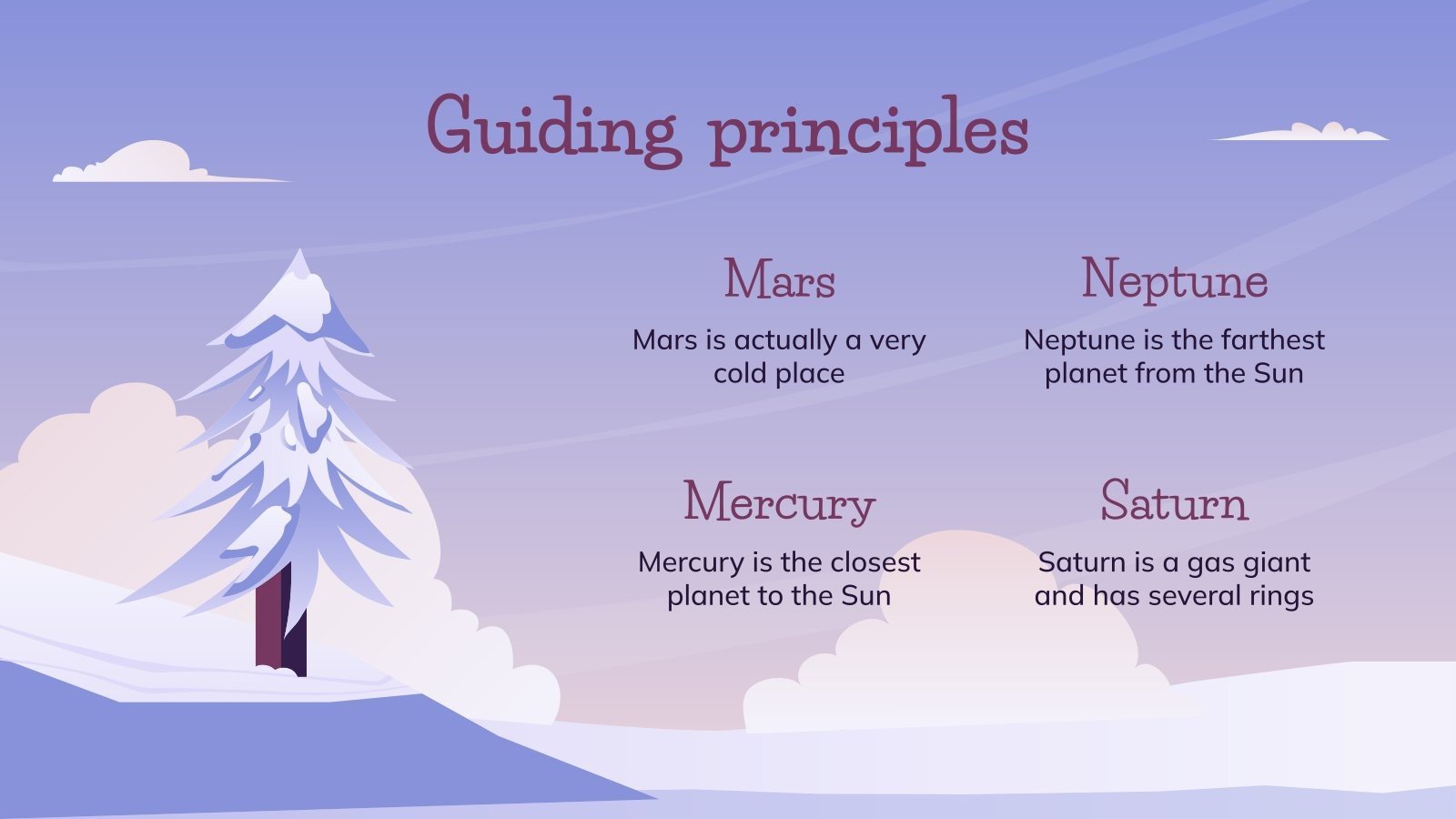 Winter Wonderland Theme MK Plan | Google Slides & PPT