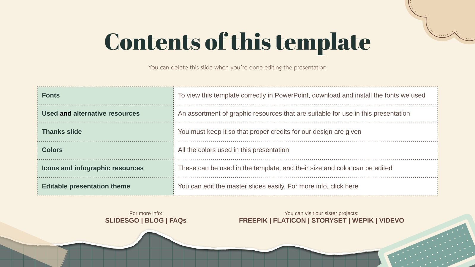 Vintage Scrap Paper Theme | Google Slides & PowerPoint