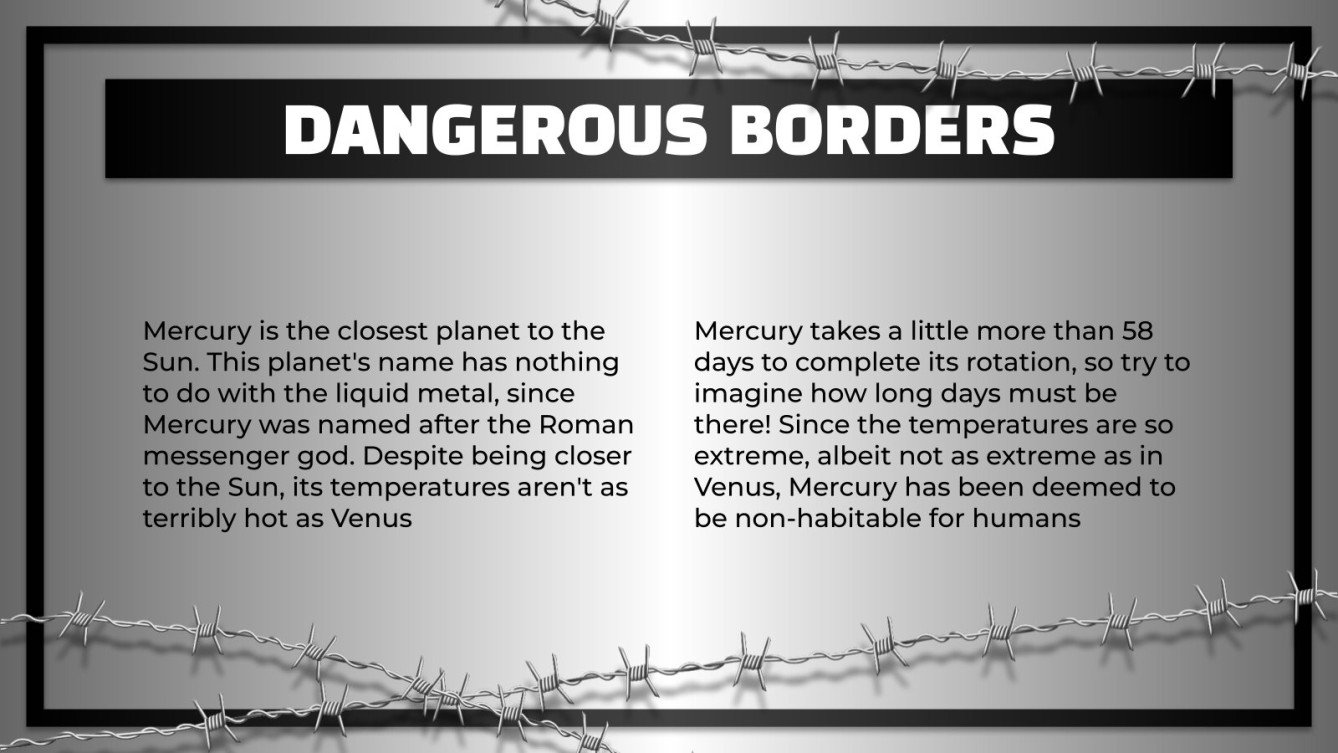 Most Dangerous Borders in the World | Google Slides & PPT