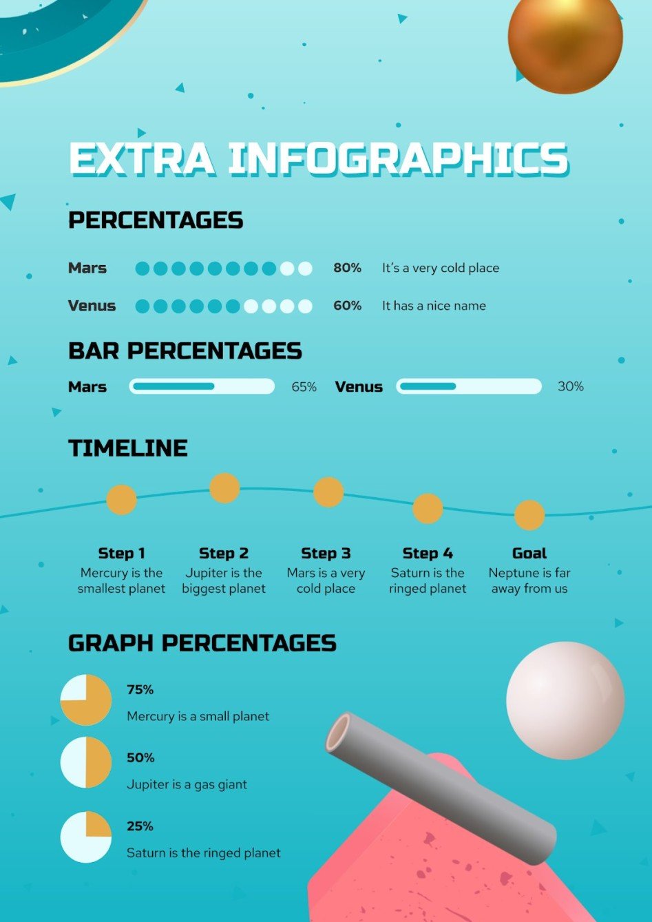 3D Objects CV | Google Slides & PowerPoint