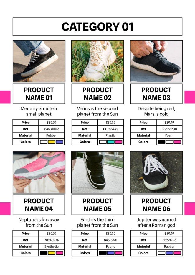 Sneakers Catalog | Google Slides & PowerPoint template